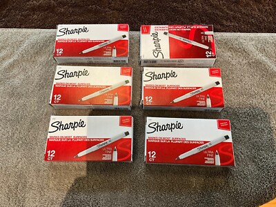 New Sharpie Ultra Fine Point pens Black 6 boxes 72 pens | eBay