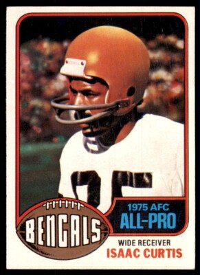 1976 Topps Isaac Curtis Football Card Cincinnati Bengals #250 | eBay
