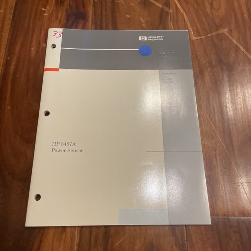 HP 8487A Power Sensor Operating & Service Manual 08487-90001 | eBay