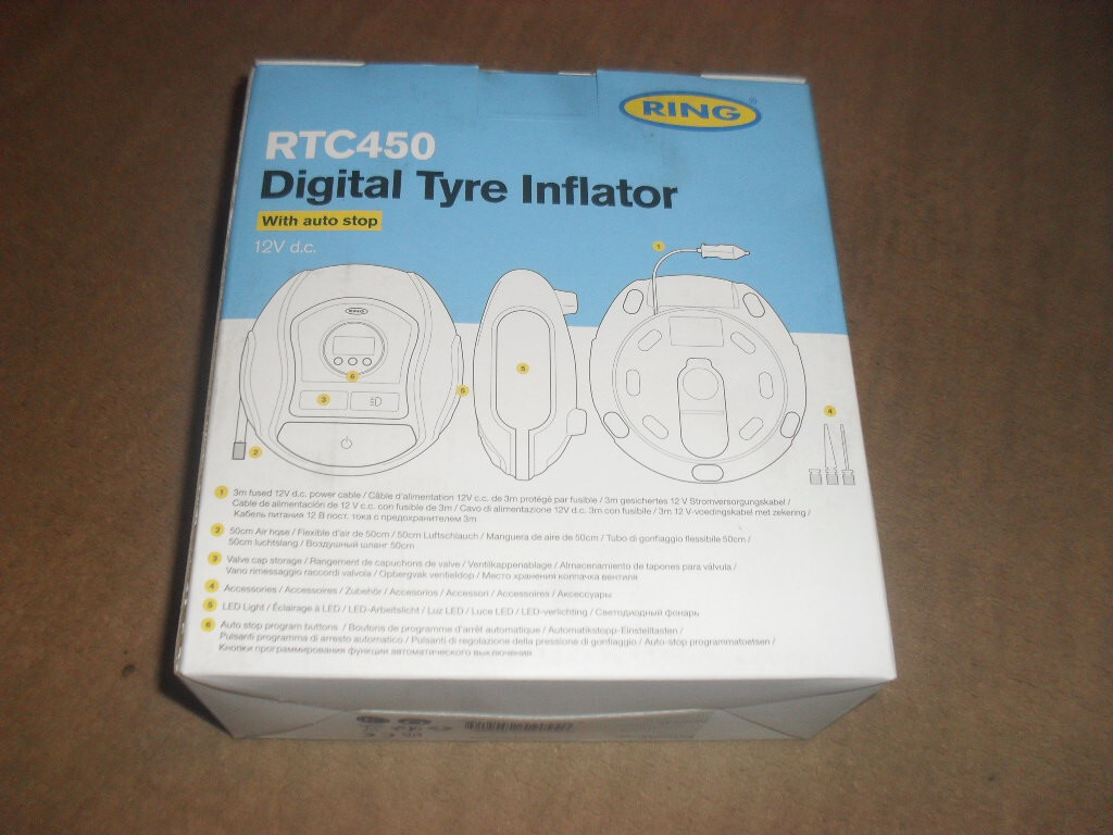 Ring+RTC450+12V+DC+Digital+Auto-Stop+Tyre+Inflator for sale online | eBay