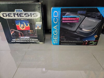 SEGA GENESIS 16BIT AND SEGA CD Console Complete In Box | eBay