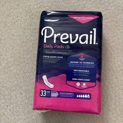 Prevail Ultimate Bladder Control Daily Pads (Pack of 33) 795186379230| eBay