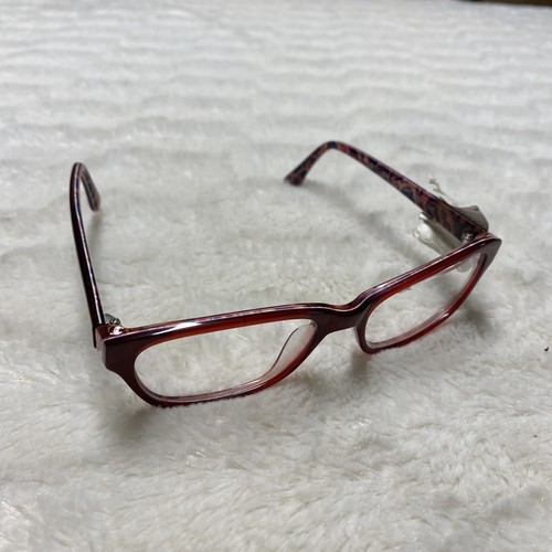 Hard Candy 52-17-140 Women's Red Plastic Frame Cat Eye Full Rim ...