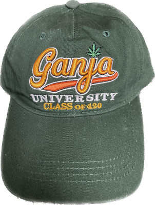 Green Ganja University Class of 420 Blunt Pot Leaf Marijuana Weed Ball ...
