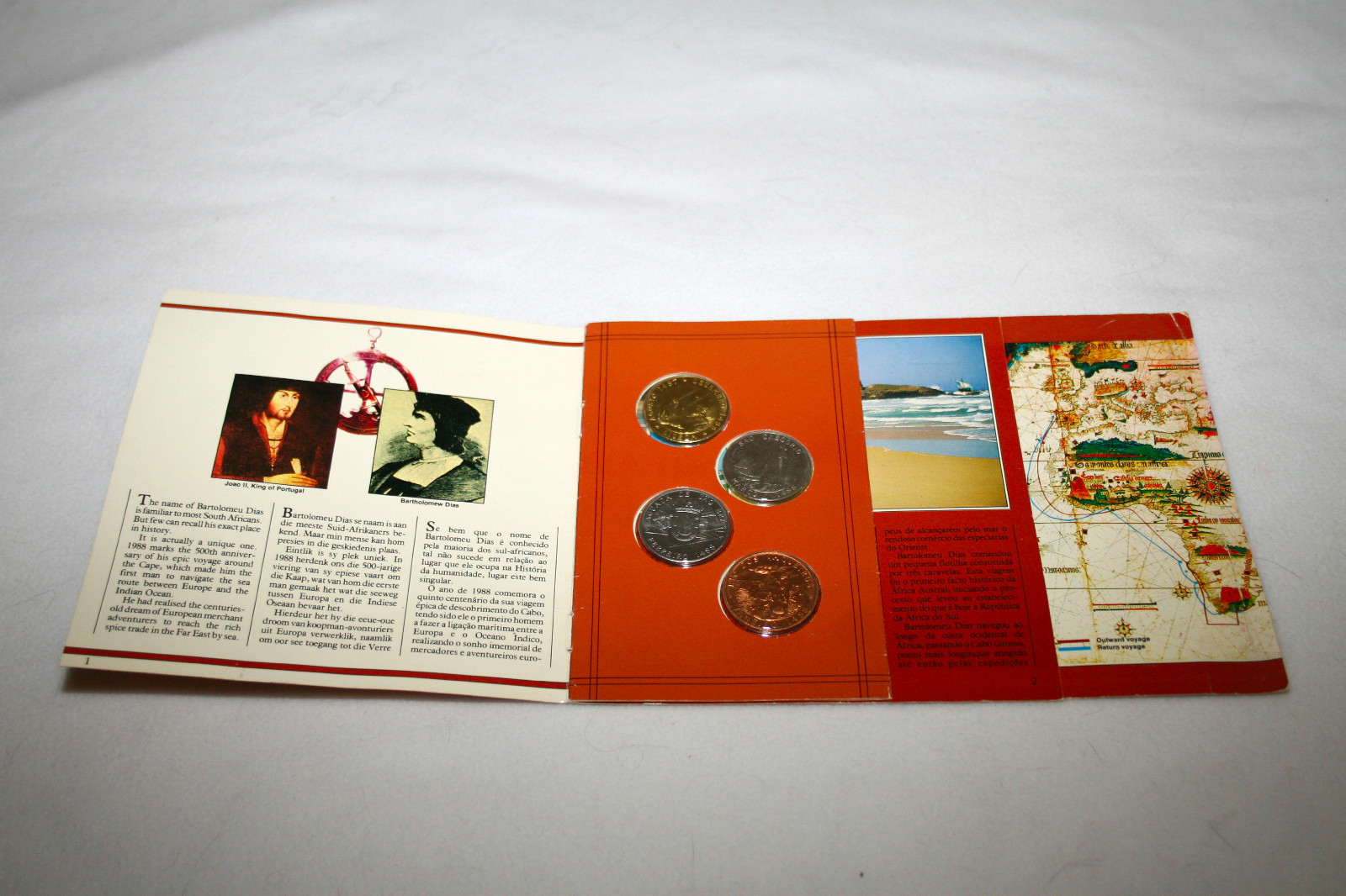 DIAS 88 Commemorative Coins 1988 NEW 4 Booklet Bartolomeu Vintage ...