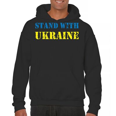 Stand With Ukraine Sweatshirt Stop War Support Ukrainians Hoodie | eBay