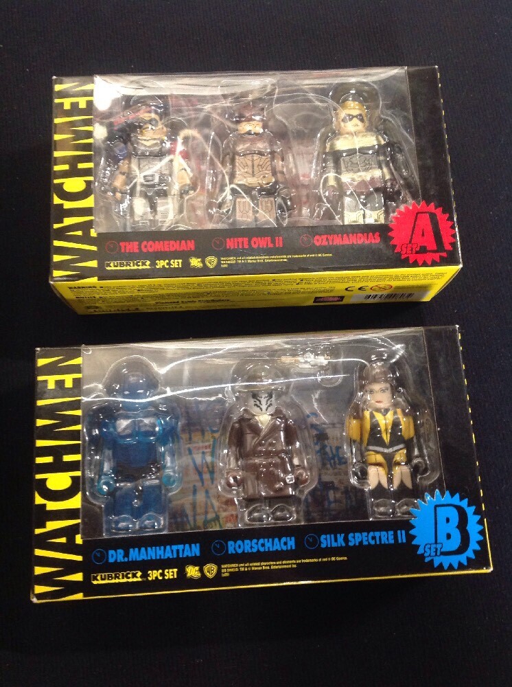 Watchmen Kubrick Lot Of 2, Set A and B; 6 Figures in box; Silk Spectre ...