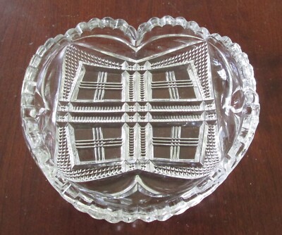 EAPG Tarentum CORNELL Heart Shaped Nappy 5.5" x 6" 1898 | eBay