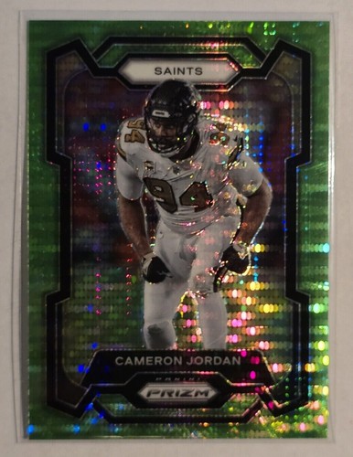 Cameron Jordan 2023 Panini Prizm Neon Green Pulsar New Orleans Saints ...