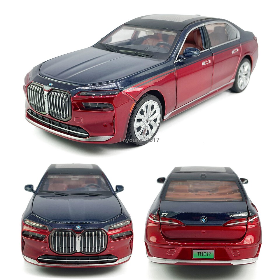 1:24 BMW i7 G70 EV Model Car Diecast Toy Cars Metal Vehicle for Boys ...