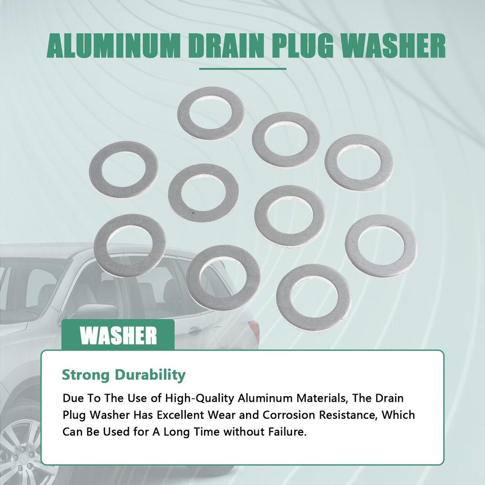 20x Aluminum Drain Plug Washer (12mm) Fit for Honda & Acura 94109-12000 ...