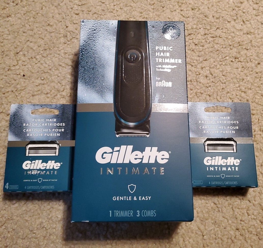 Lot Of 3 Braun Gillette Intimate Pubic Hair Trimmer - Black & 2 ...