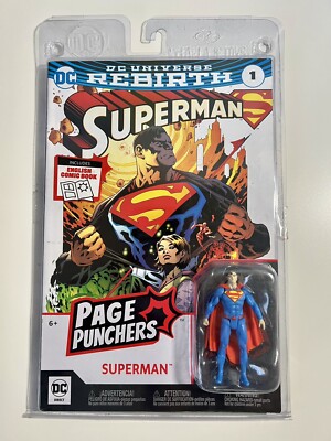 DC Universe Rebirth Page Punchers SUPERMAN 1st First Issue Comic Book w ...
