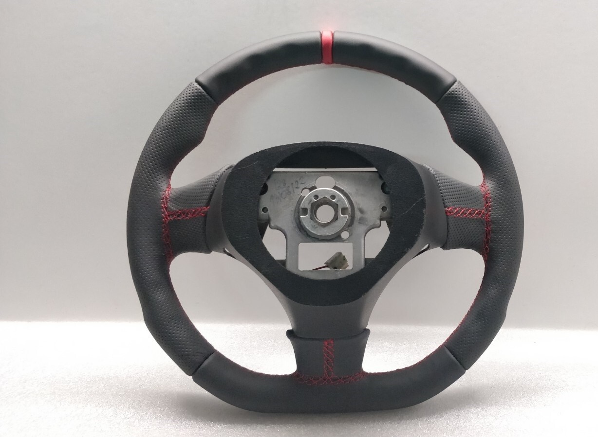 MAZDA RX-7 FD3S STEERING WHEEL FLAT BOTTOM NARDI CUSTOM RED STITCH RX7 ...