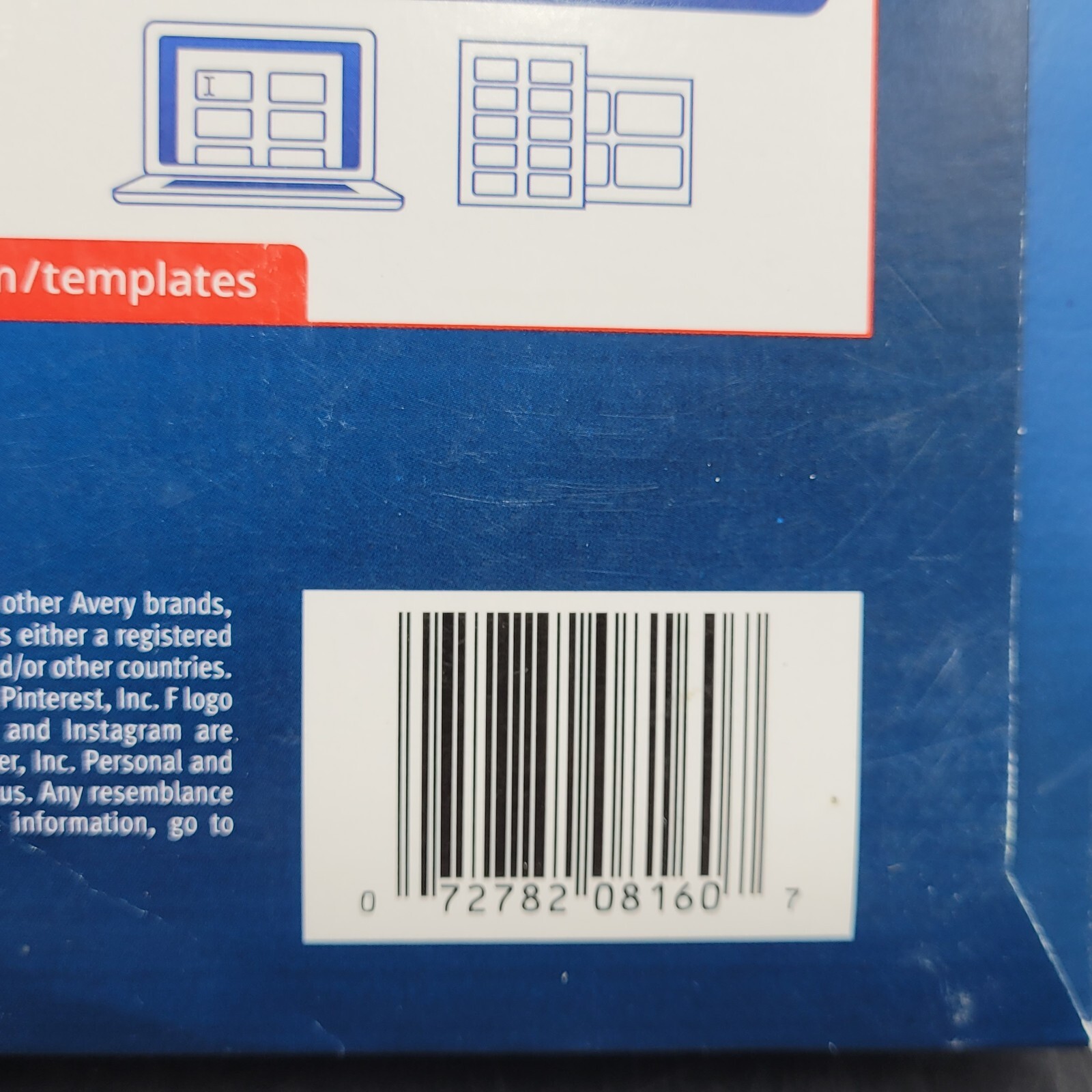 Avery 8160 Address Labels with Sure Feed for Inkjet Printers, 1x2-5/8 ...