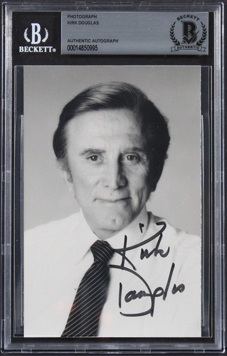 Kirk Douglas Spartacus Authentic Signed 3.5x5.5 Photo Autographed BAS ...