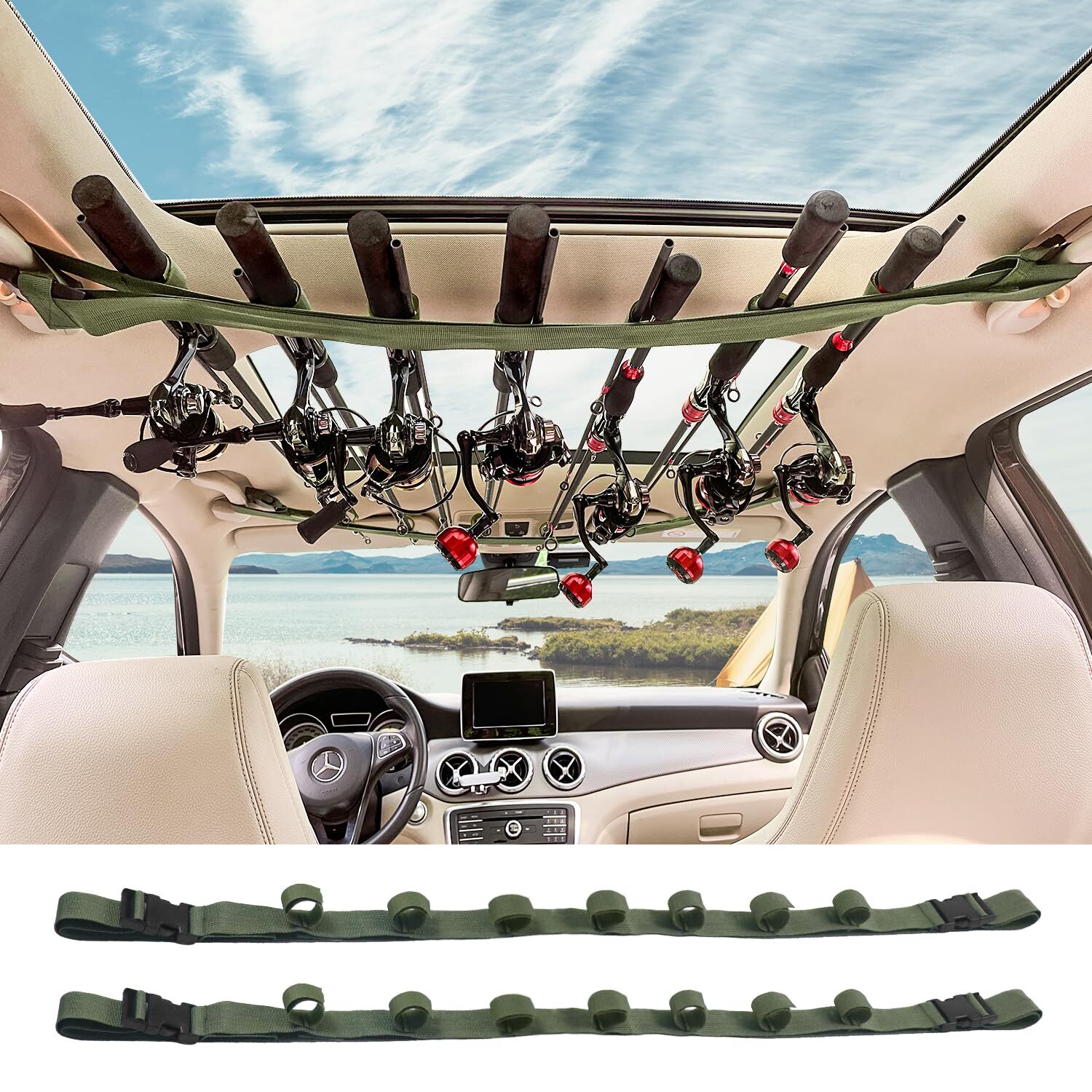 Vehicle Fishing Rod Holder Fishing Rod Carrier for Car Fishing Rod Rack ...