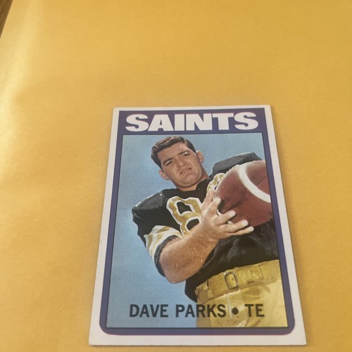 1972 Topps Dave Parks New Orleans Saints 14 Mid Grade Free Shipping | eBay