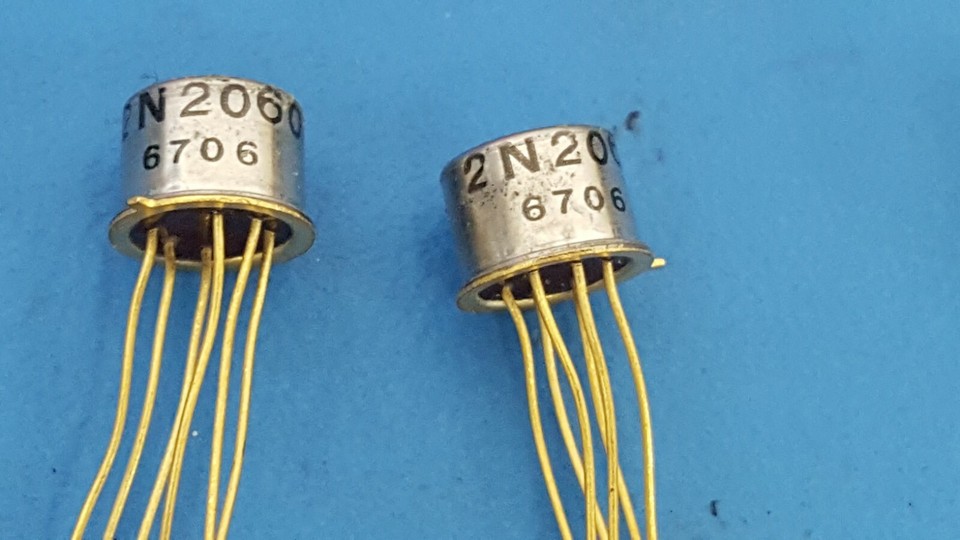 Transistors (BJT), 2 NPN Dual Amplifier, 2N2060, TRW | eBay