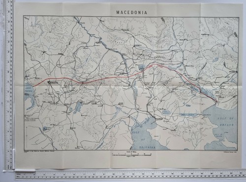 WW1 MAP MACEDONIA MONASTIR DOJRAN STRUMICA ALLIED FRONT SERES | eBay