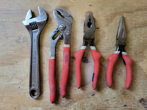 HUSKY Pliers and Cutters. Red handle (lot of 4) | eBay
