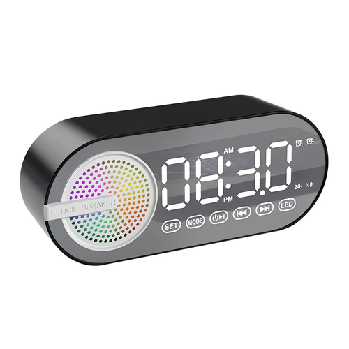 Wireless BT Speaker Digital Alarm Clock LED Display with Dual Alarms ...