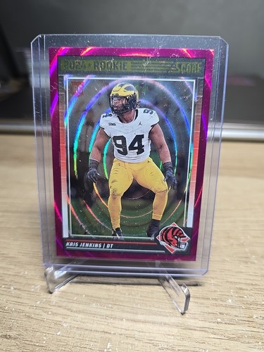 2024 SCORE KRIS JENKINS ROOKIE PINK ECLIPSE /299 FOOTBALL CARD # 361 ...