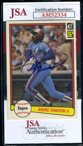 Andre Dawson JSA Coa Signed 1982 Donruss Autograph 1 | eBay