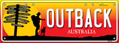 Outback Grey Nomads Number Plates Tin Metal Vanity Sign Wall license ...