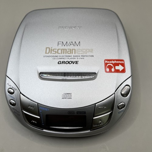 Sony Discman ESP2 Groove D-F411 Portable CD Player AM/FM Radio - Tested ...