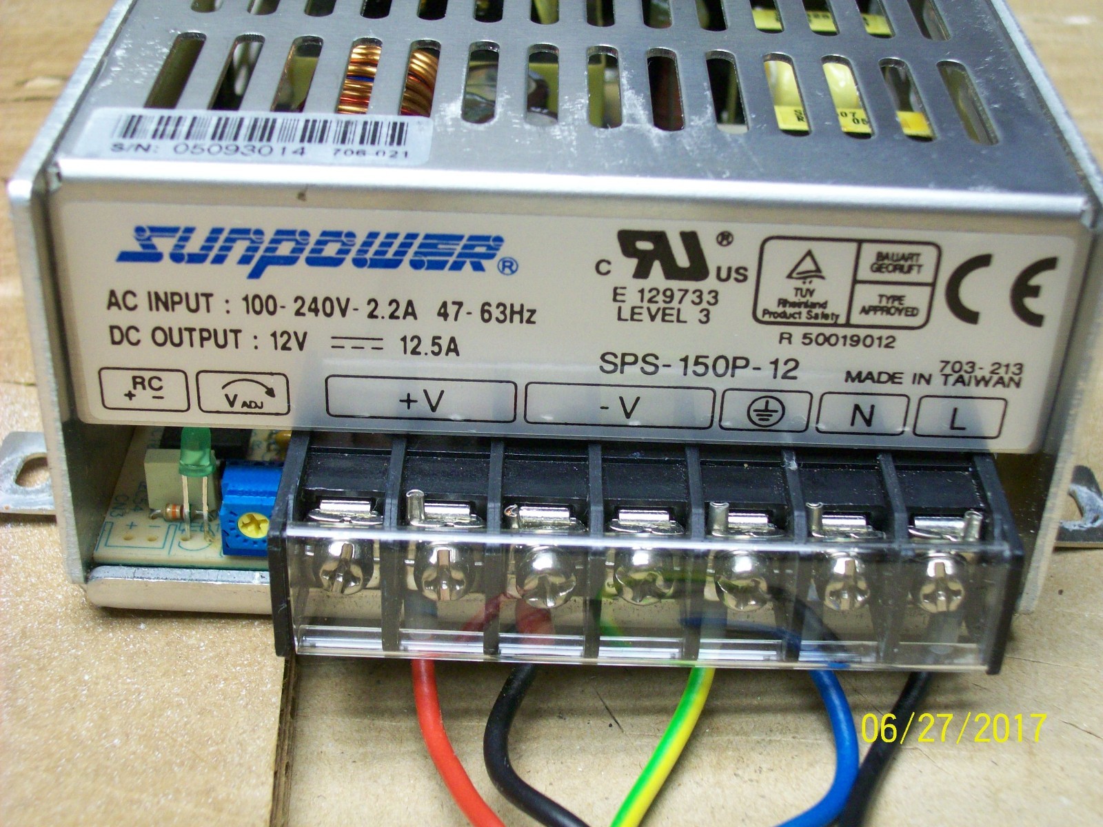 SUNPOWER Switched-mode power supply SPS 150P-12 (SPS150P12) for sale ...