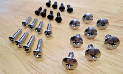 (24pcs) HEADLAMP BEZEL, TRIM & MISC SCREWS! FOR CLASSIC VEHICLES - CAR ...