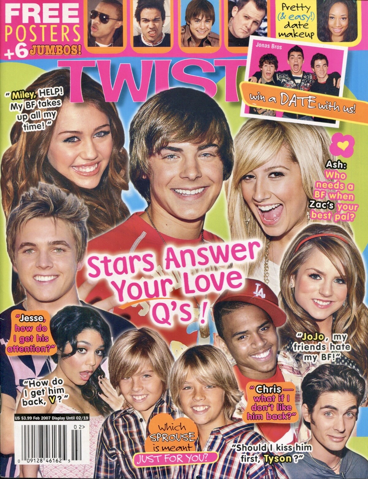 TWIST MAGAZINE ~~ Feb 2007 ~~ Zac Efron Miley Cyrus ~~ A-4-1 ~~ NEW | eBay