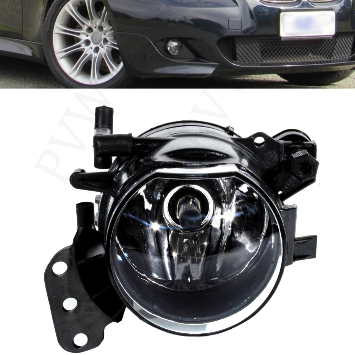 Bumper 9006 Halogen Fog Light Driving Lamp For BMW E60 03-09 M Sport RH ...
