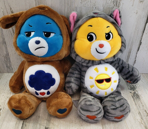 Care Bears Unlock The Magic Plush Grumpy Puppy & Funshine Kitty | eBay