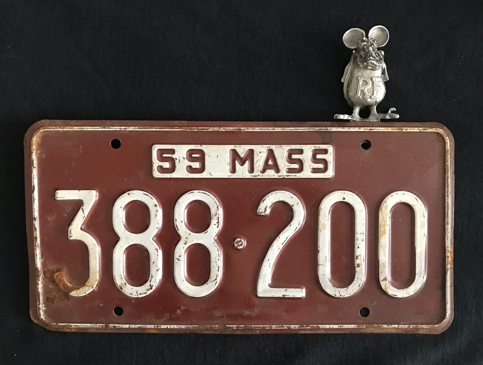 BIG DADDY ROTH RAT FINK HOT ROD SOLID METAL LICENSE PLATE TOPPER | eBay