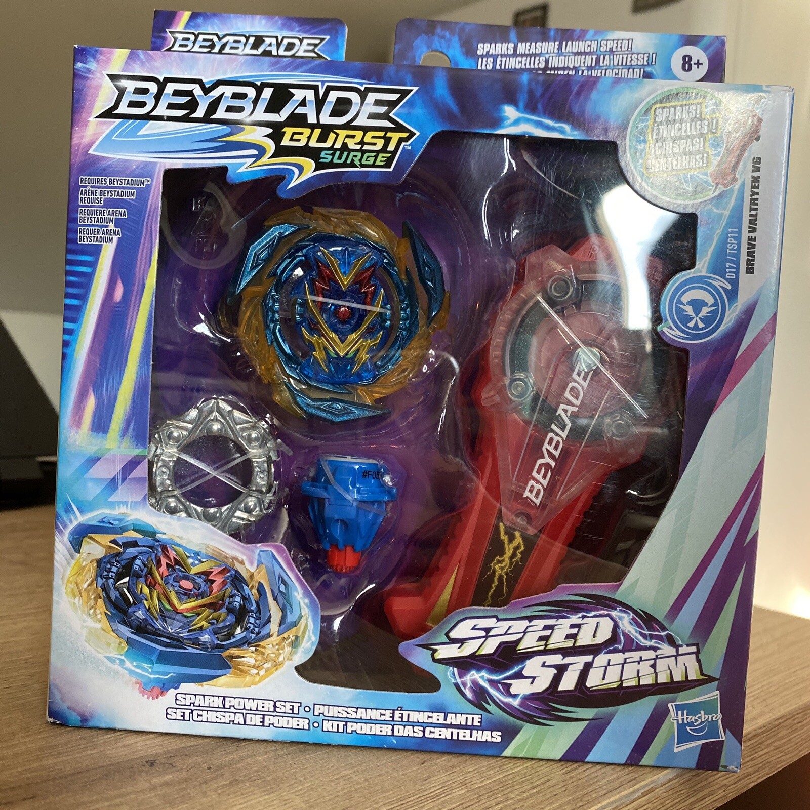 Beyblade Burst Speed Storm Spark Power Set Brave Valtryek V6 Brand New ...