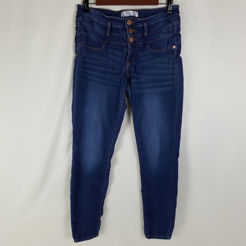 No Boundaries Jegging Juniors Jeans Womens Dark Wash Button Fly Size 11 ...