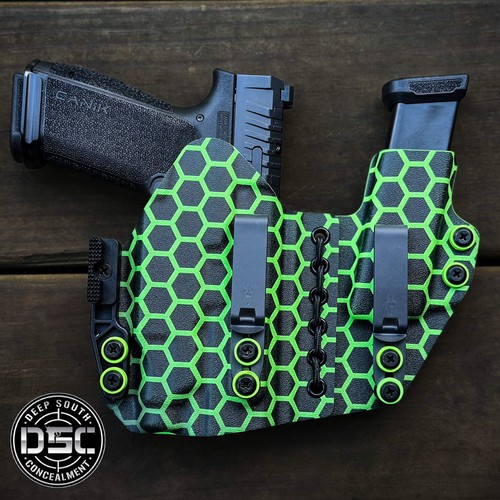 Canik MC9 Prime w/Streamlight TLR7 SUB Neon Green Hex RH AIWB Flex Rig ...
