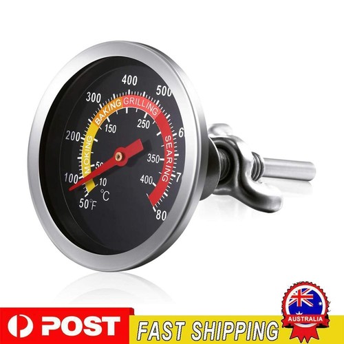 Meat Barbecue Thermometer BBQ Oven Grill Outdoor Dial Display Food Temp ...