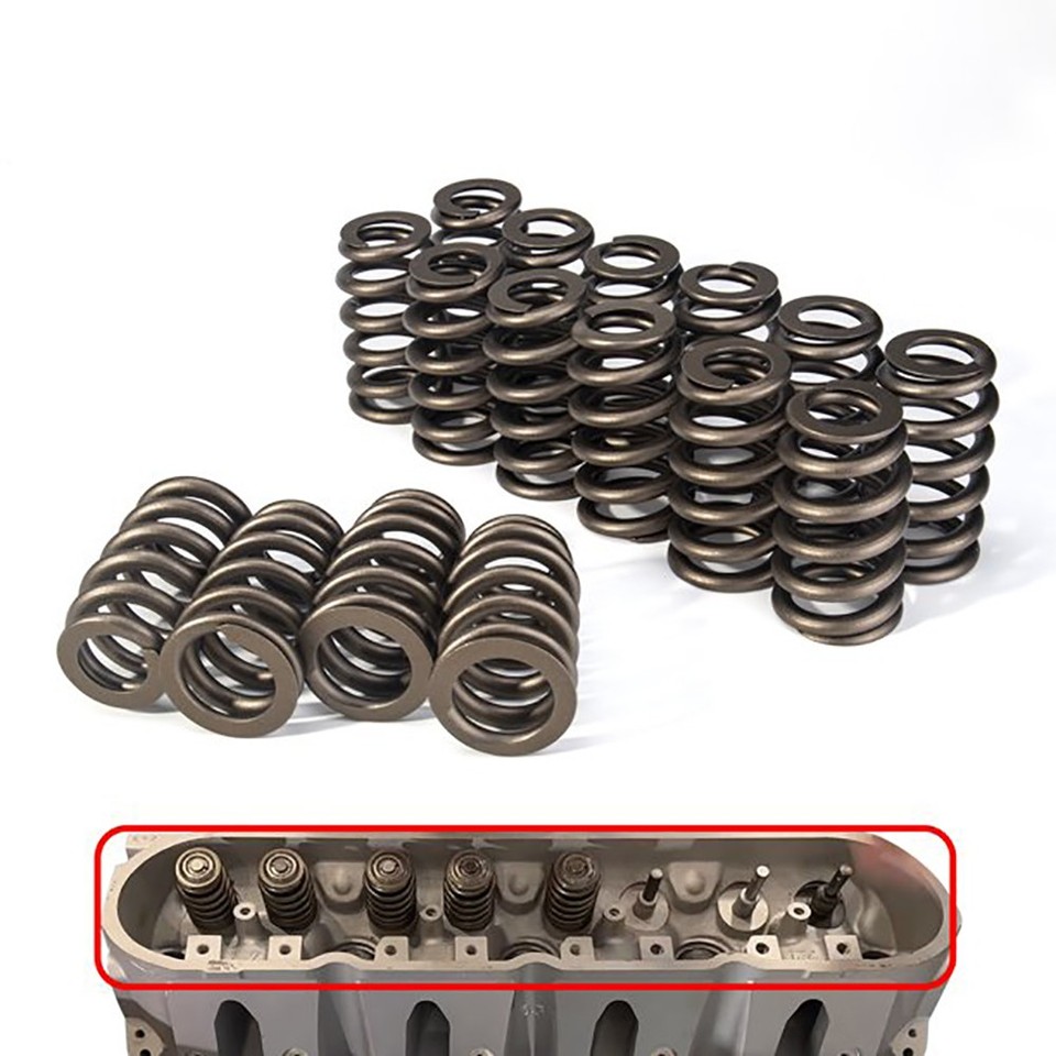 Pac Racing Springs Valve Spring, 1200 Series, Ovate Beehive Spring, LS ...