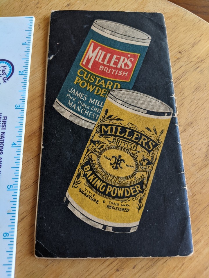 Miller's Baking Powder Cook Book Vintage Home Recipes 1940s English ...