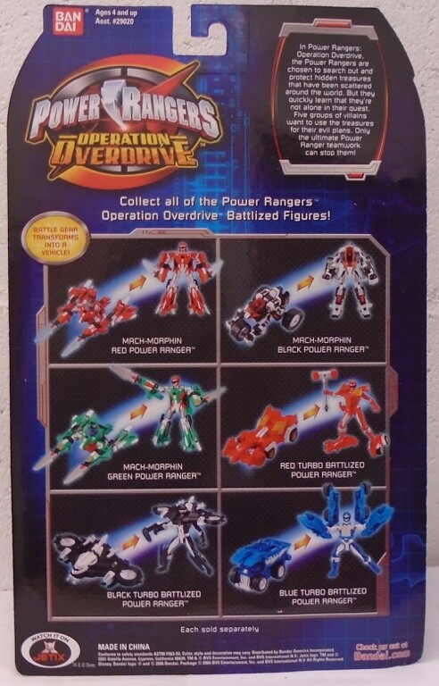 Power Rangers Operation Overdrive Mach Morphin Black Ranger 5" Bandai ...