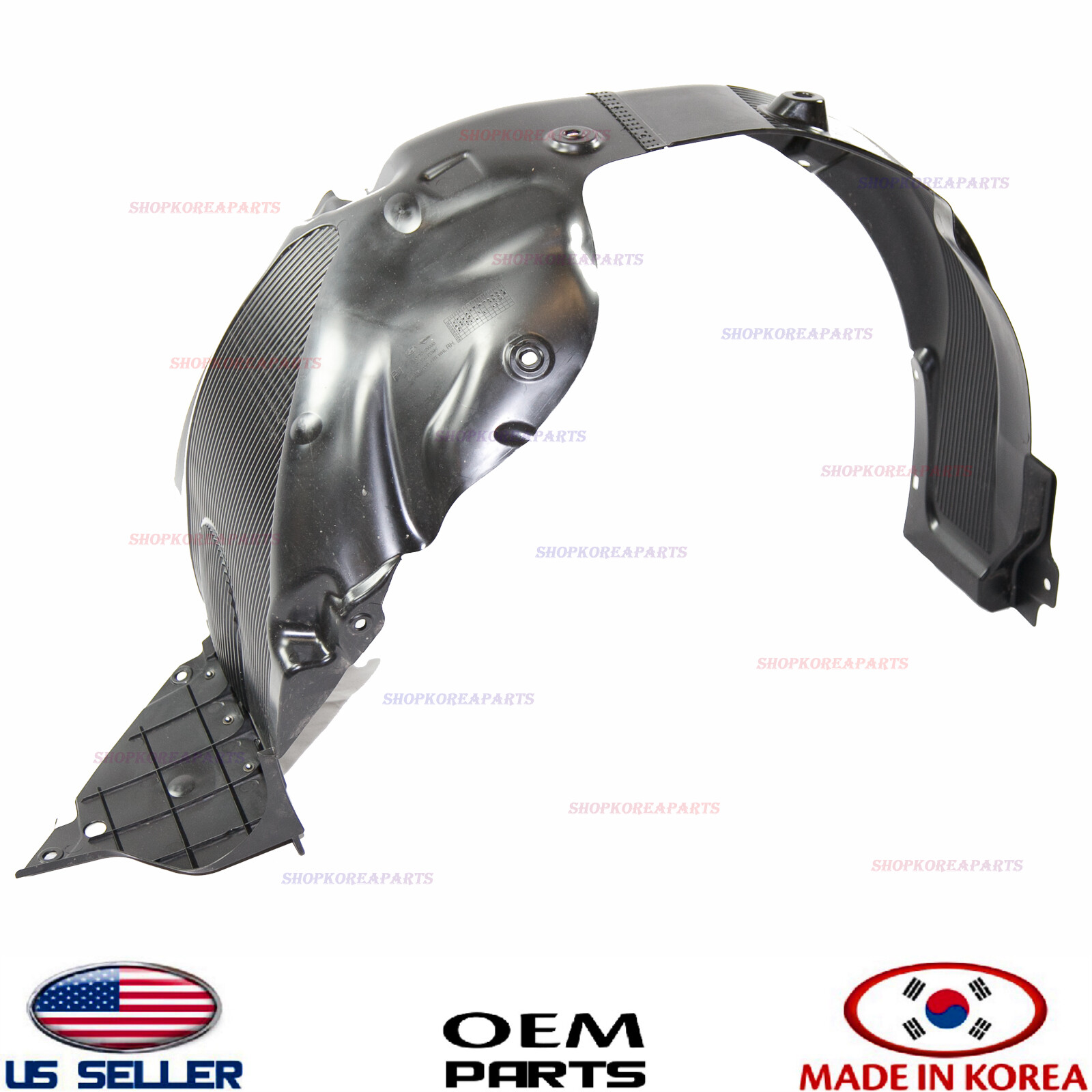 Genuine OEM Hyundai 86812 2v000 Front Wheel RH Guard Assembly Fender ...