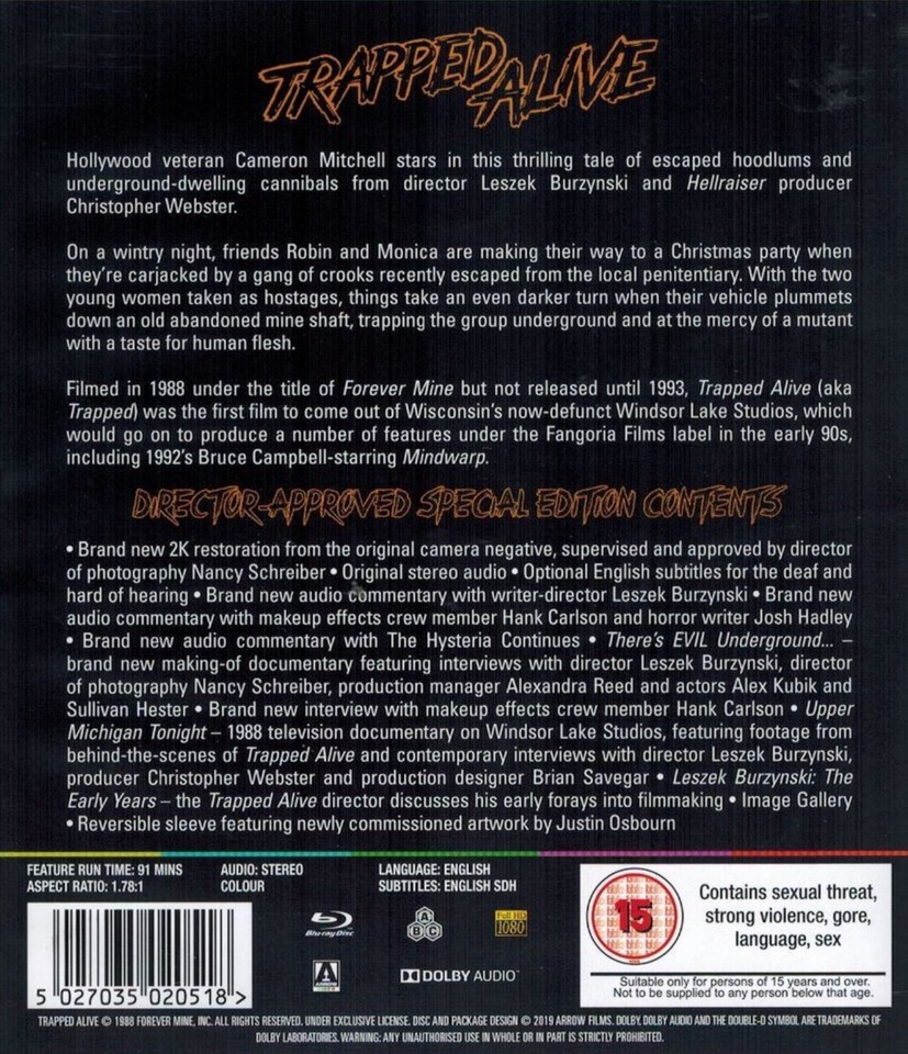 Trapped Alive (1988) Blu-Ray BRAND NEW (USA Compatible) | eBay
