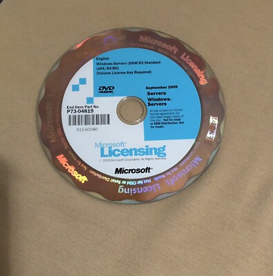 Microsoft Licensing Windows Servers September 2009 Standard | eBay