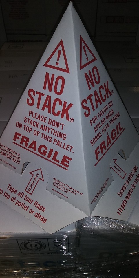 No Stack Cone Red/White 8"x8"x10" english spanish French 1-50pcs | eBay