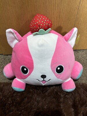 Smoochy Pals Strawberry Dog Pink And White Cute 12 Inch BNWT | eBay
