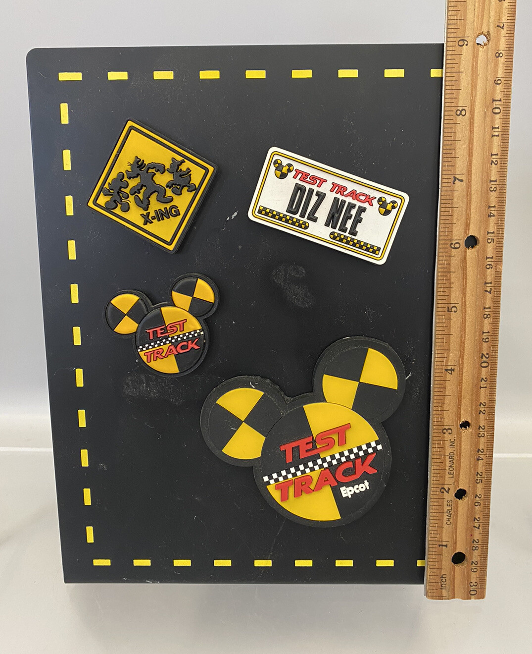 Disney Epcot Test Track X-ing Sign Magnets And Rare Display Magnetic ...