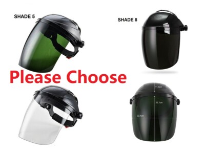 Clear Grinding Face Shield Screen Mask Eye Protection Cover Welding ...